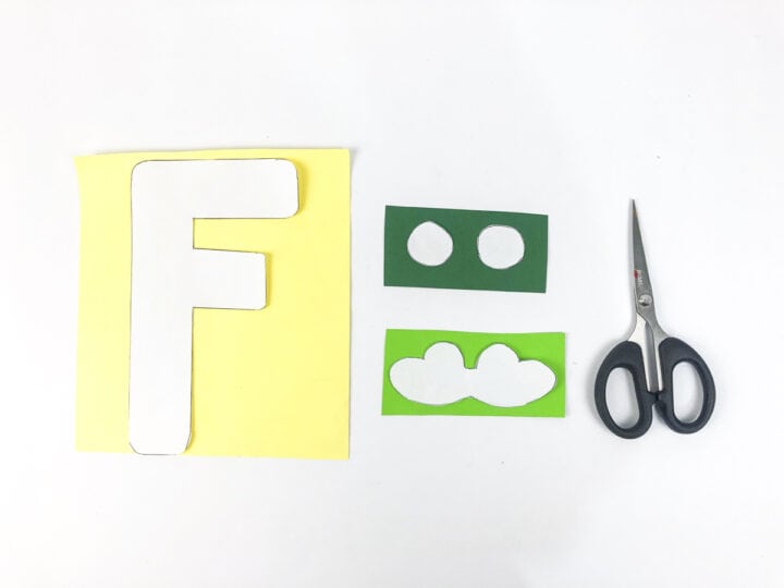 F is For Frog Craft with Printable Letter F - Made with HAPPY