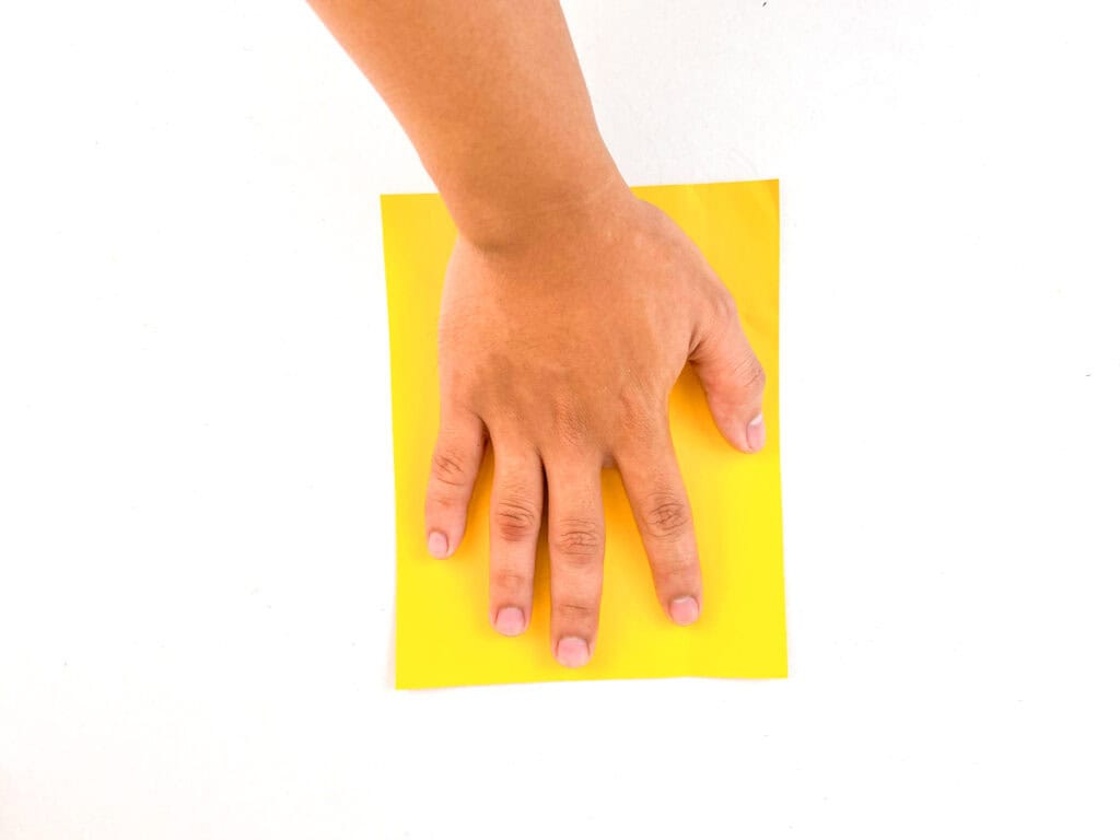 Handprint Paper Duck Craft - Made with HAPPY