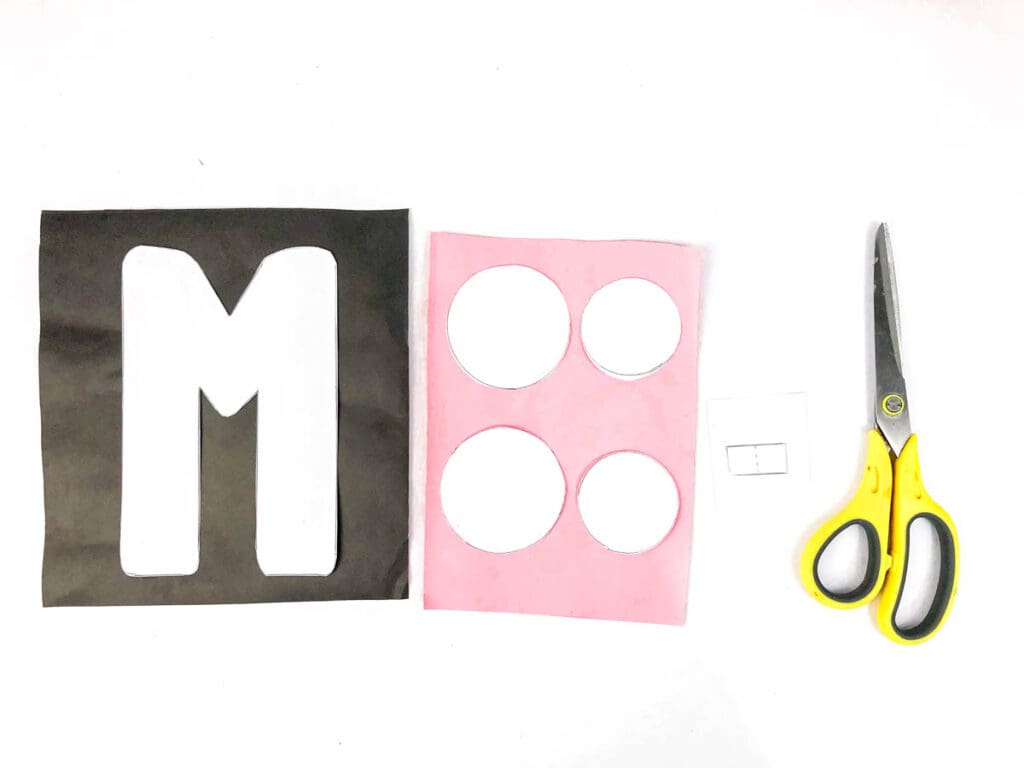 M is for Mouse Craft with Printable Letter M - Made with HAPPY