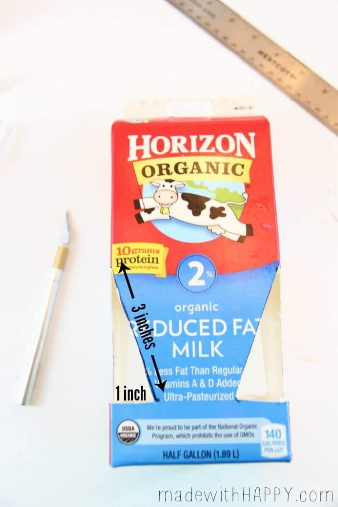 Milk Carton Bird Feeder - Kids Craft - Made with Happy
