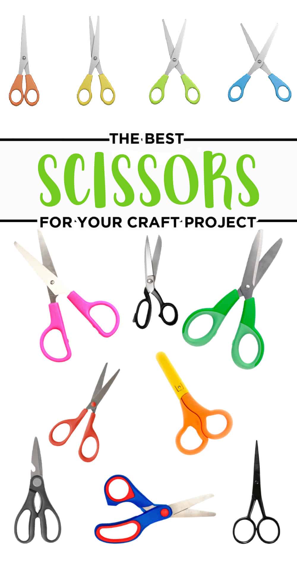 Different Types of Scissors For Your Craft Projects - Made with HAPPY
