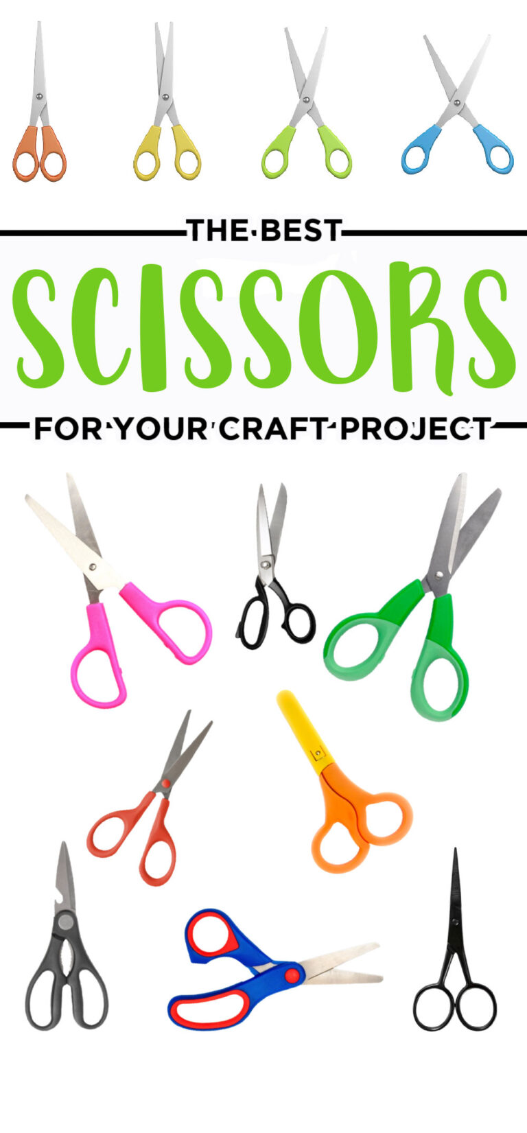 Different Types of Scissors For Your Craft Projects - Made with HAPPY