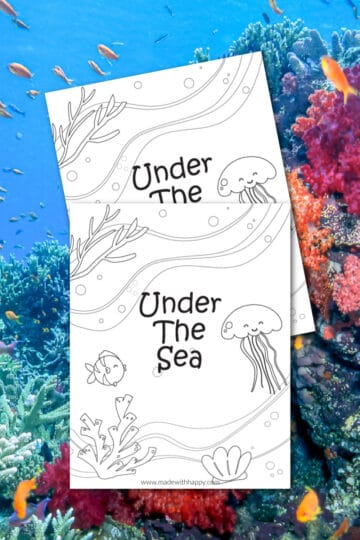 Free Printable Under The Sea Coloring Page - Made with HAPPY