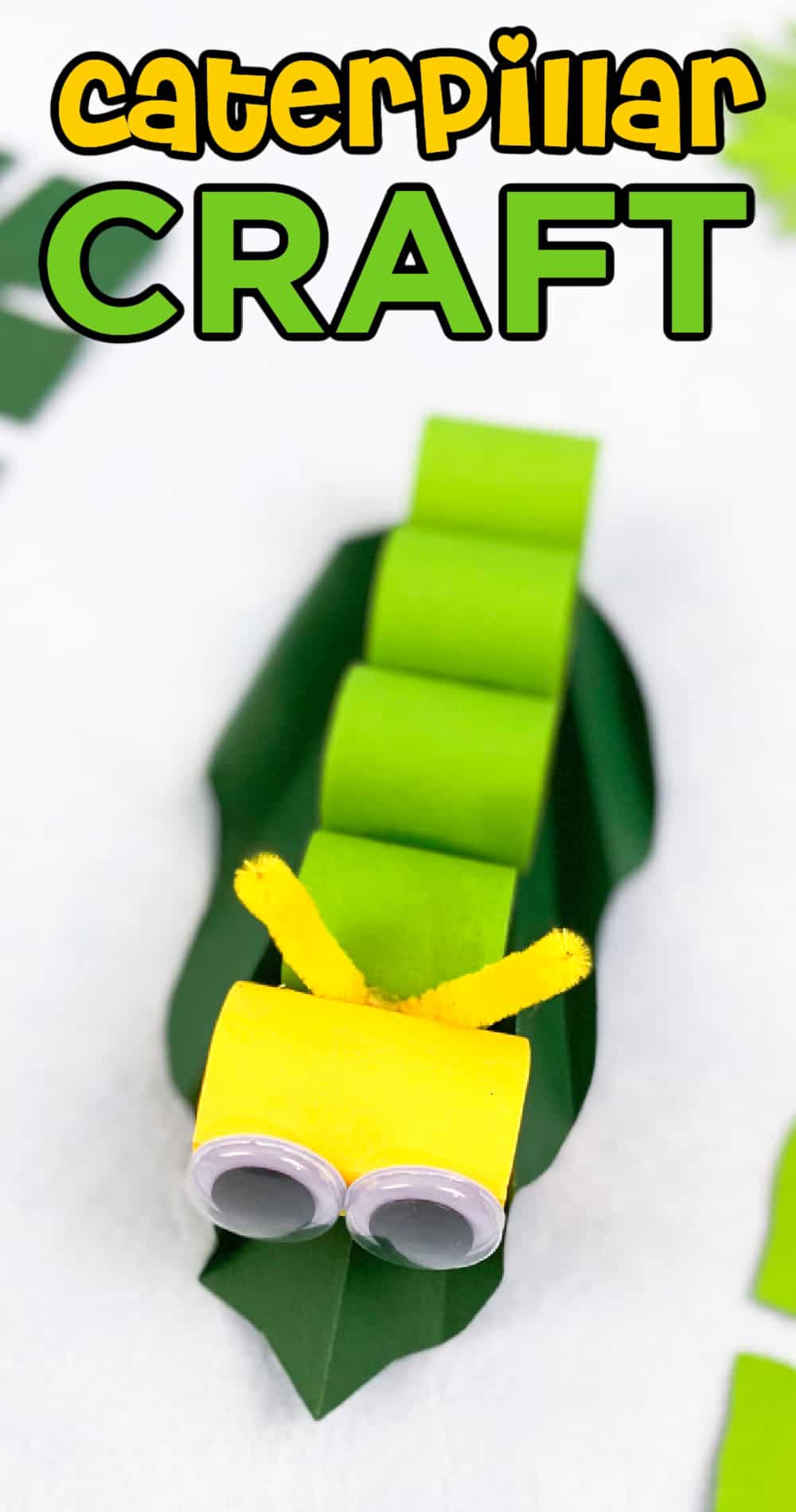 Easy Paper Caterpillar Craft For Kids - Made with HAPPY