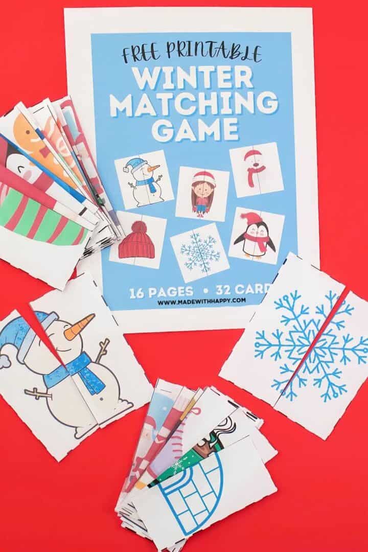 Winter Bookmarks to Color - Made with HAPPY