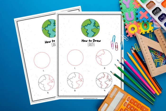 How To Draw Earth - Easy Step By Step Drawing Tutorial