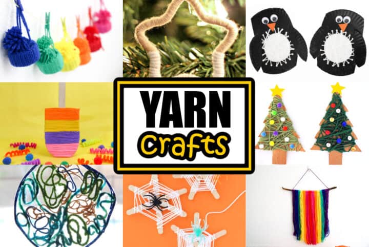 Yarn Earth Craft For Kids - Made with HAPPY