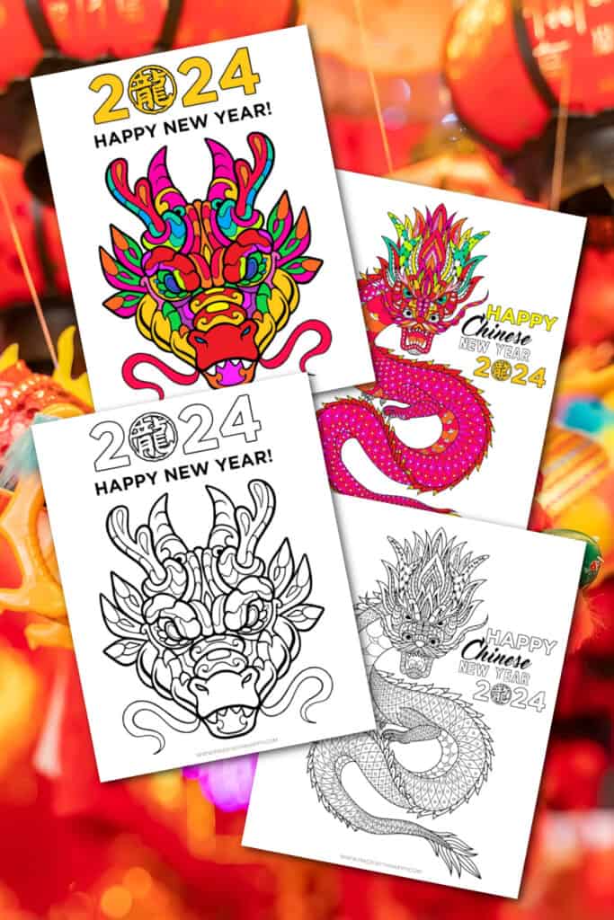 Chinese Dragon Puppet - Kids Craft with Printable Dragon Template
