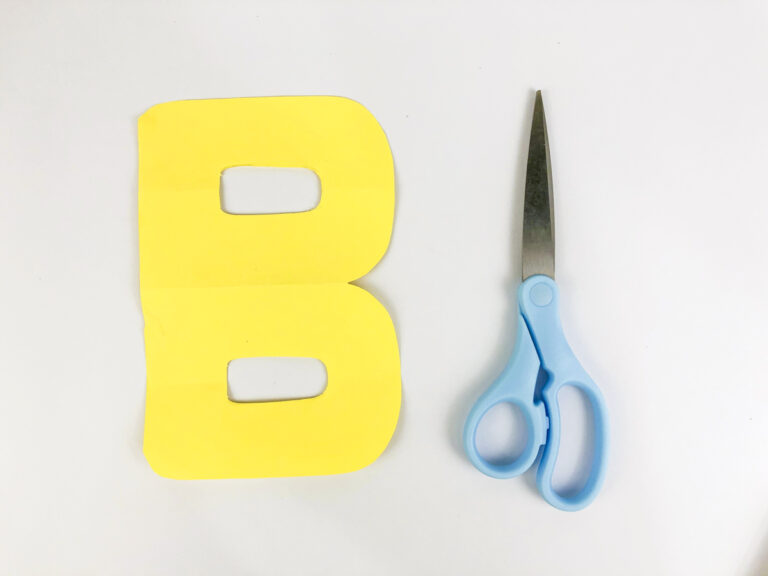 B is For Bee Craft with Printable Letter B - Made with HAPPY